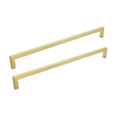 China Customized Design Square Glass Pull Big Handle for Shower Door in Polish/Satin Finish for sale