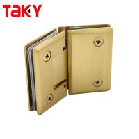 China Sliver/Black 135 Degree Glass to Glass Shower Hinge with Stainless Steel Construction for sale