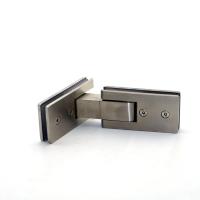 China Glass Clamp Black Shower Door Hinge Long Life and Sleek Design for Bathrooms for sale