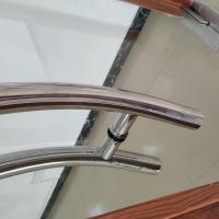 China 1000mm Long Customizable Double Sided Glass Door Pull Handles for Modern Design Style for sale