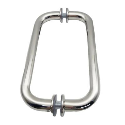 China 8-12mm Door Thickness Shower Door Rose Gold Pull Handle with 1.0mm Pipe Thickness for sale