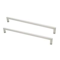China 203*203mm Hotel Glass Sliding Door Long Black Pull Handle for Single Sided Shower Door for sale