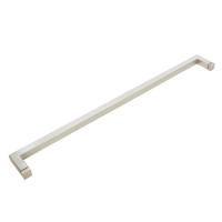 China 203*203mm Hotel Glass Sliding Door Long Black Pull Handle for Single Sided Shower Door for sale