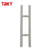 China Exterior Stainless Steel Glass Door Pull Handle for 600mm Long Bathroom Shower Room for sale