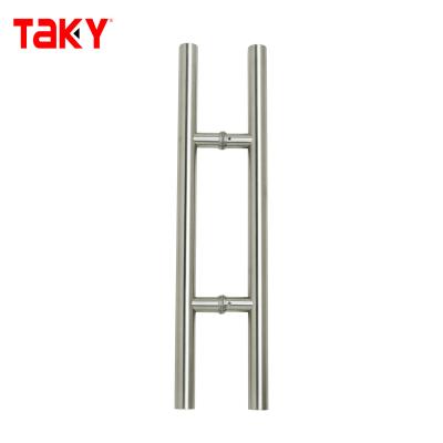 China Exterior Stainless Steel Glass Door Pull Handle for 600mm Long Bathroom Shower Room for sale