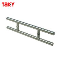 China Exterior Stainless Steel Glass Door Pull Handle for 600mm Long Bathroom Shower Room for sale