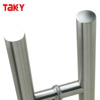 China Exterior Stainless Steel Glass Door Pull Handle for 600mm Long Bathroom Shower Room for sale