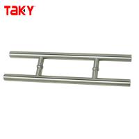 China Exterior Stainless Steel Glass Door Pull Handle for 600mm Long Bathroom Shower Room for sale
