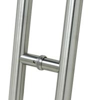 China Exterior Stainless Steel Glass Door Pull Handle for 600mm Long Bathroom Shower Room for sale