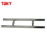 China Door Window Handles Double Sided Sliding Glass Door Handle for Bathroom Steel Shower Room for sale