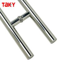 China Door Window Handles Double Sided Sliding Glass Door Handle for Bathroom Steel Shower Room for sale