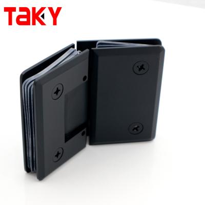 China Glass Door Hardware Adjustable 135 Degree Glass to Glass Beveled Edge Shower Door Hinge for sale