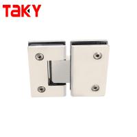 China Stainless Steel 304 Glass Door Hinge Straight Edge Frameless Glass To Glass Hinge for sale