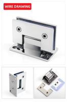 China 304 Stainless Steel Glass to Wall Hardware Shower Hinge Silver Coating Wall Mount for sale