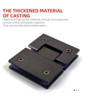 China Enhance Your Shower Experience with Satin Steel 180 Degree Glass to Glass Door Hinge for sale
