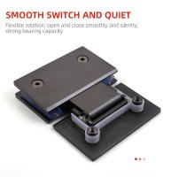 China 180 Degree Alloy Glass to Glass Bathroom Shower Hinge for 8-12mm Glass Modern Design Style for sale