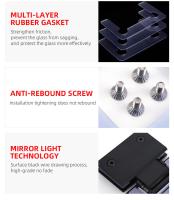 China Stainless Steel Shower Door Hinges Suitable for 800-1200MM Door Width 5-6MM Thickness for sale