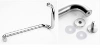 China Tempered Glass Pull Handle with SS304 Vertical Stainless Steel Adjustable Design for sale