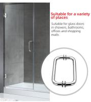 China Customizable Flat Glass Door Double Sided Glass Door Pull Handles for sale