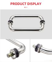 China Customizable Flat Glass Door Double Sided Glass Door Pull Handles for sale