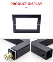 China Door Window Handles Stainless Steel Sliding Pull Square Shower Glass Door Handle for sale