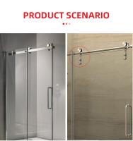 China Sliding Shower Room Glass Door Accessories System Hardware Set in Silver/Black/Golden for sale