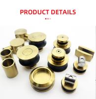 China 304 Stainless Steel Frameless Sliding Door Hardware for Square Tempered Glass Doors for sale