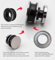 China Round Shower Sliding Fitting Door Accessory Barn Door and Hardware Kit for sale