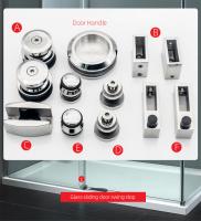 China Round Shower Sliding Fitting Door Accessory Barn Door and Hardware Kit for sale