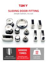 China Round Shower Sliding Fitting Door Accessory Barn Door and Hardware Kit for sale