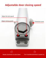 China 45-65kg Max Door Weight Automatic Sensor Door Closer for All Metal Steel and Plastic Doors for sale