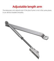 China 45-65 KG Bearing Capacity Aluminum Automatic Door Closer with 2 Speeds and Consumption for sale