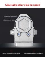 China Adjustable Hidden Hydraulic Door Closer for Standard Applications and Smooth Closing for sale