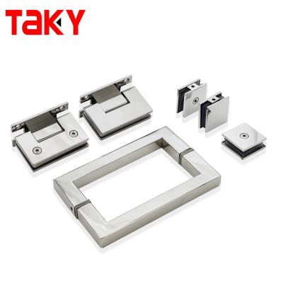 China Stainless Steel 90 Degree Glass Shower Hinge Brass Shower Door Pivot Hinge for Bathroom Glass Screen Hinges for sale