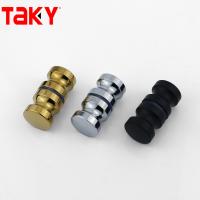 China Bathroom Hardware Shower Fitting Brass Stainless Steel Pull Glass Door Handle and Knob for sale