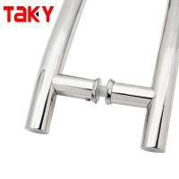 China Customizable Stainless Steel 304 Glass Door Handles Metal Door Handles for sale