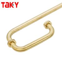 China Customization Aluminium Stainless Steel Hardware Pull Handles Shower Screen Glass Door Handle for sale