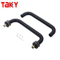 China 6inch Handle for Shower Door Main Door Handles Long Hotel Bathroom Glass Door Handle for sale