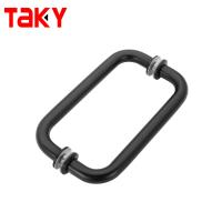 China 6inch Handle for Shower Door Main Door Handles Long Hotel Bathroom Glass Door Handle for sale