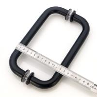 China 6inch Handle for Shower Door Main Door Handles Long Hotel Bathroom Glass Door Handle for sale
