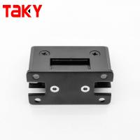 China China Wholesale Matt Black 90 Degree Wall to Glass 10 mm Shower Glass Door Hinge for sale