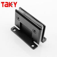 China China Wholesale Matt Black 90 Degree Wall to Glass 10 mm Shower Glass Door Hinge for sale