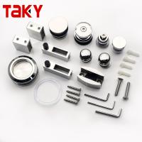China Manufactured Stainless Steel Shower Door Sliding Rollers Glass Sliding Bathroom Door Hardware for sale