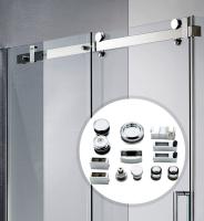 China High Quality Frameless Zinc Alloy Sliding Glass Door Hardware Shower Door Hardware Kit for sale