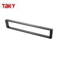 China Contemporary Black Stainless Steel Bathroom Door Handle Glass Shower Handle for sale