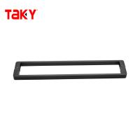 China Contemporary Black Stainless Steel Bathroom Door Handle Glass Shower Handle for sale