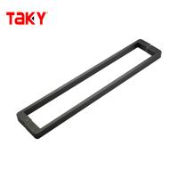 China Contemporary Black Stainless Steel Bathroom Door Handle Glass Shower Handle for sale