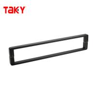 China Contemporary Black Stainless Steel Bathroom Door Handle Glass Shower Handle for sale