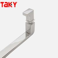 China Customized Polish Handle Bathroom Glass Door Handle Stainless Steel Glass Door Pull Handle for sale