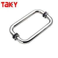 China Customizable Flat Glass Door Double Sided Glass Door Pull Handles for sale